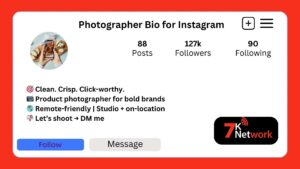 300+ Photographer Bio for Instagram (Best for 2025)